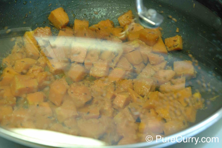 Curried Pumpkin (Kaddu Sabzi) - Pure Curry