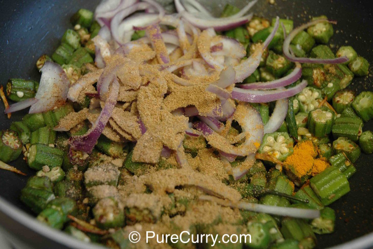 Spiced Okra and Onions (Bhindi do Pyaza) - Pure Curry